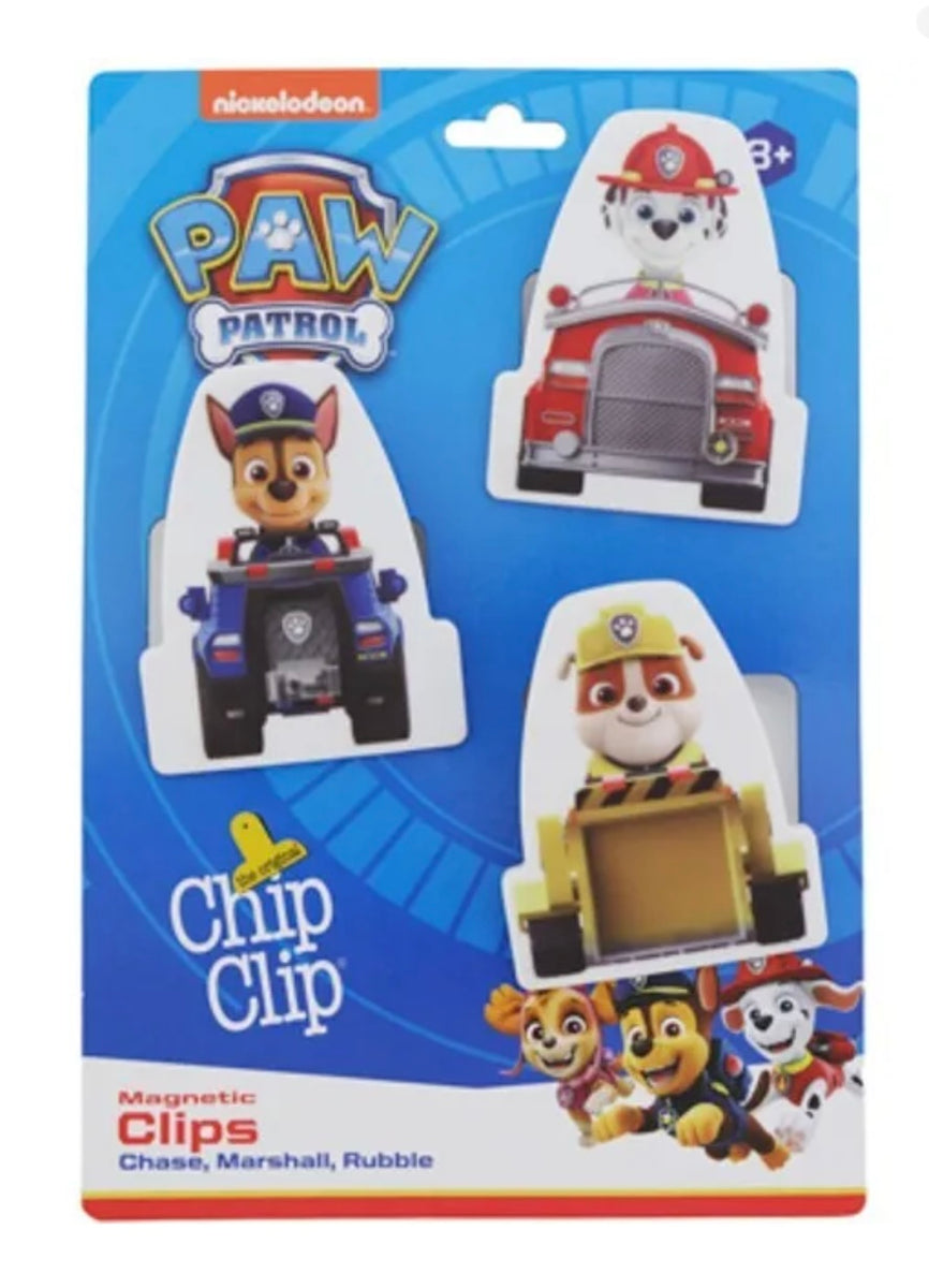 Nickelodeon PAW PATROL Vehicle Magnetic Chip Bag Clips Kitchen ...