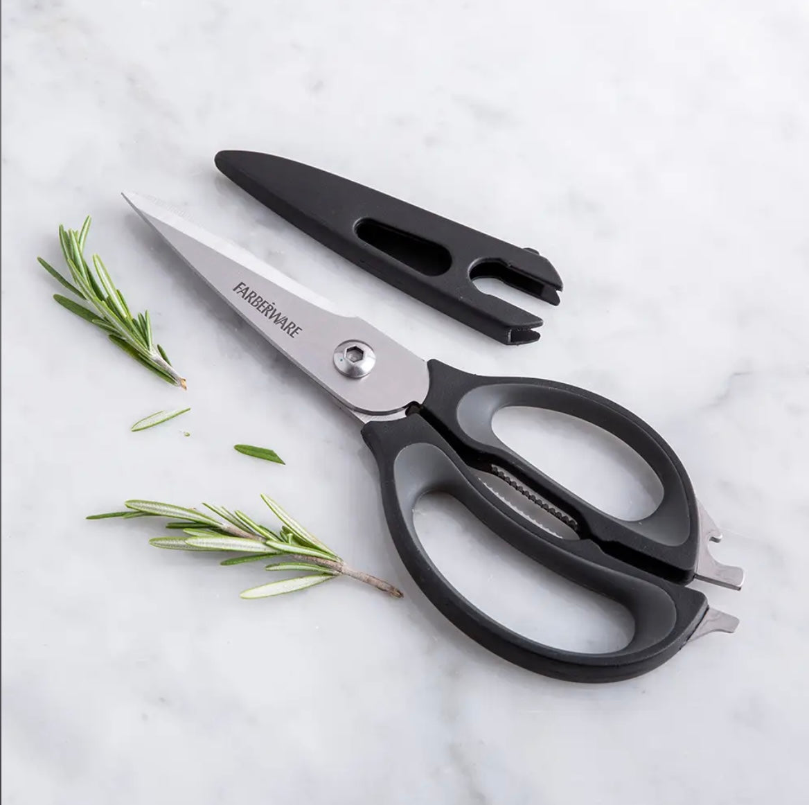 Farberware '4-In-1' Multi Purpose Scissors with Sleeve (Black ...