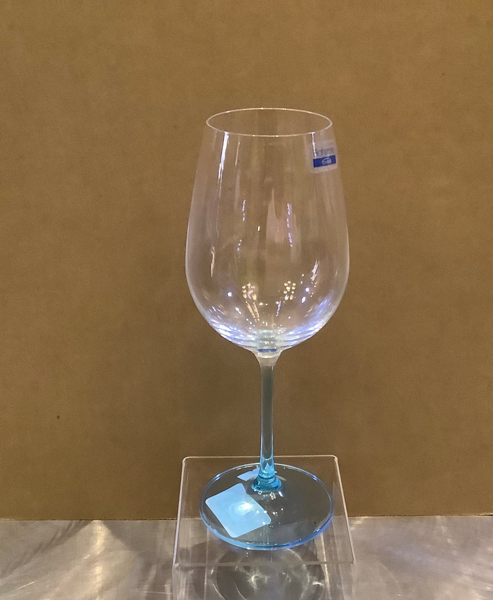Trudeau Bohemia Blue Stem Wine Glass – Artesano Galleria