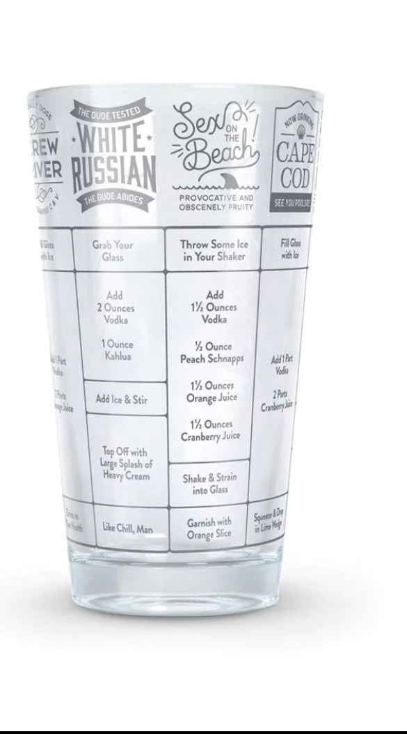 FRED GOOD MEASURE - Vodka COCKTAIL RECIPE GLASS – Artesano Galleria