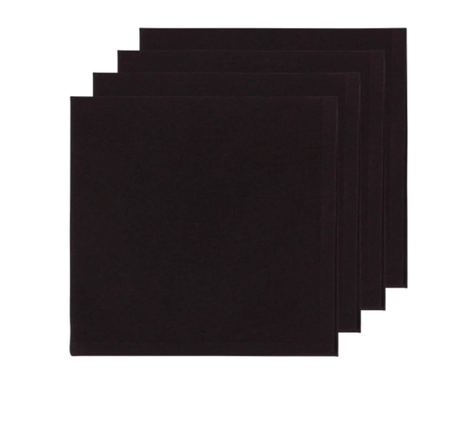 DANICA SPECTRUM NAPKIN - BLACK (SET OF 4) – Artesano Galleria