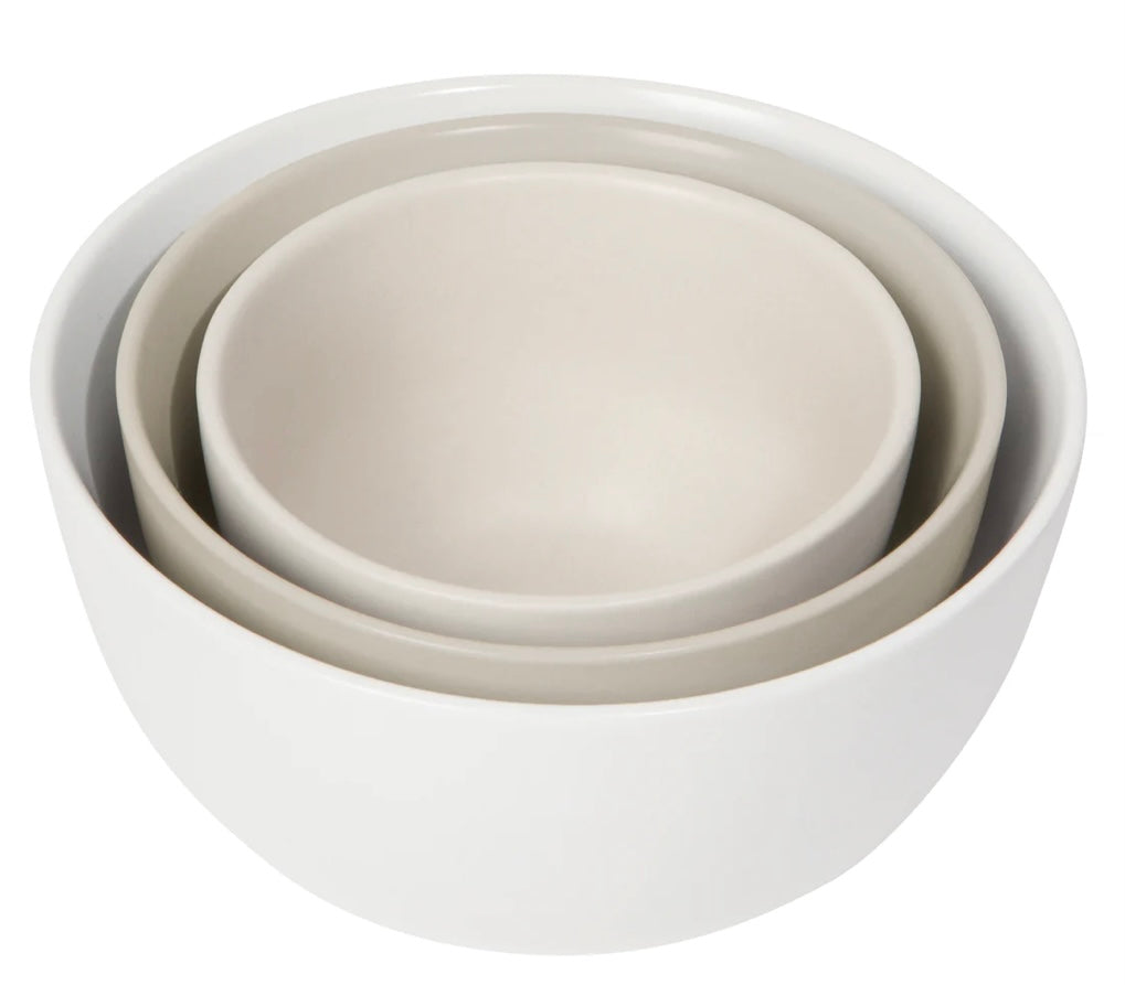 Danica Now Designs Nesting Prep Bowl Set of 3, Matte White – Artesano ...