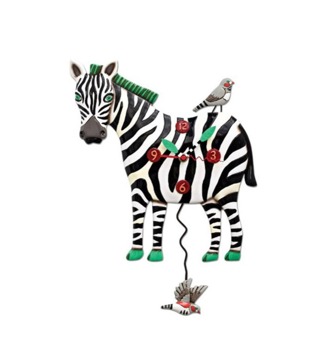 Allen Designs Zeb Zebra' Pendulum Clock – Artesano Galleria