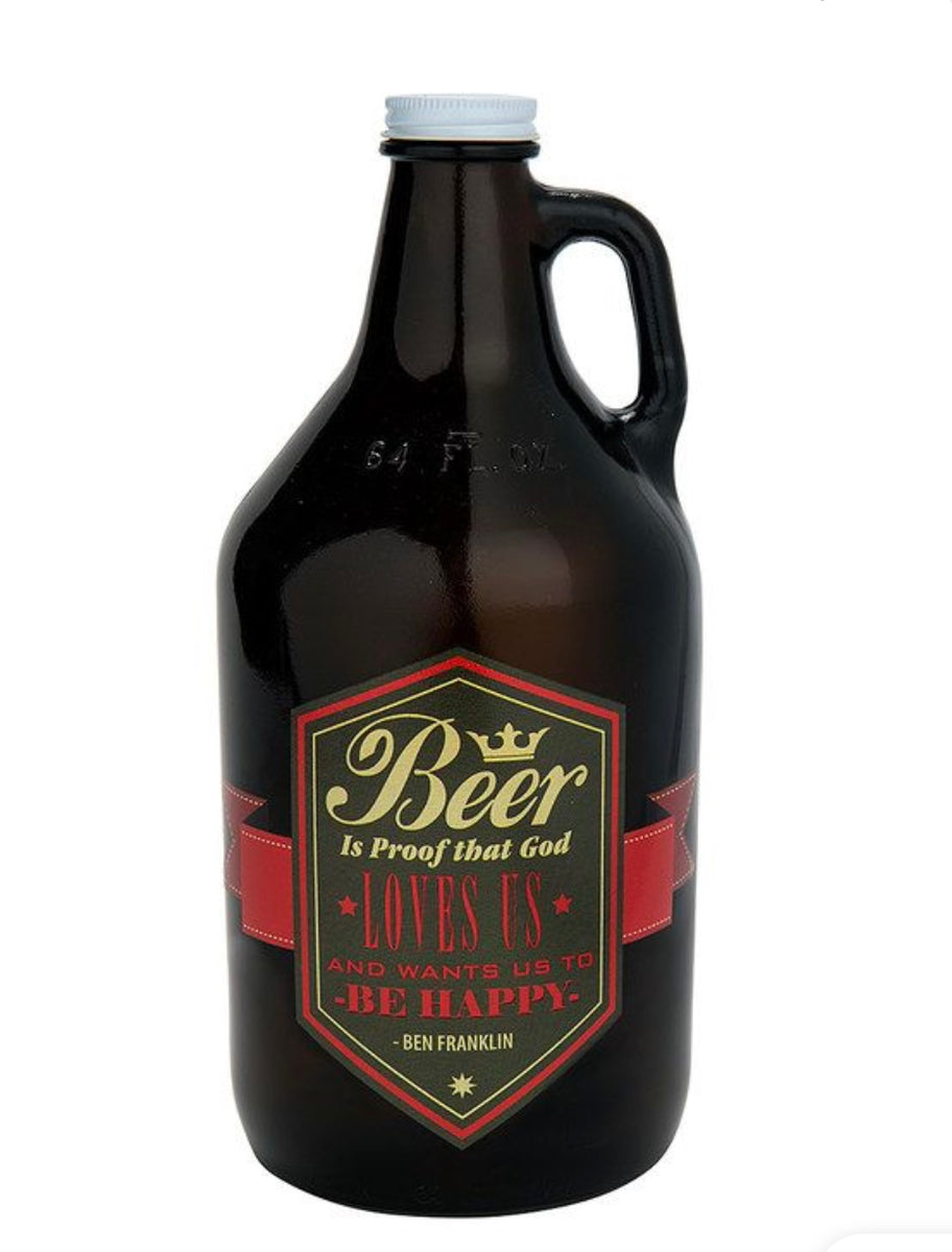 Barstool Philosopher 'Beer Is Proof' Growler – Artesano Galleria